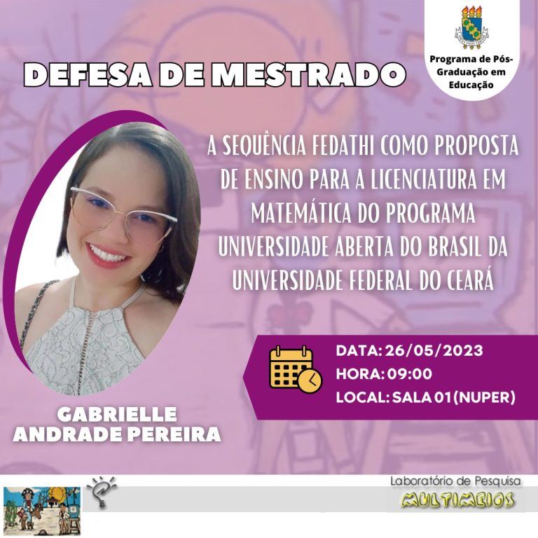 Defesa de mestrado - Nicho acadêmico - Gabrielle Andrade Defesa de mestrado - Nicho acadêmico - Gabrielle Andrade